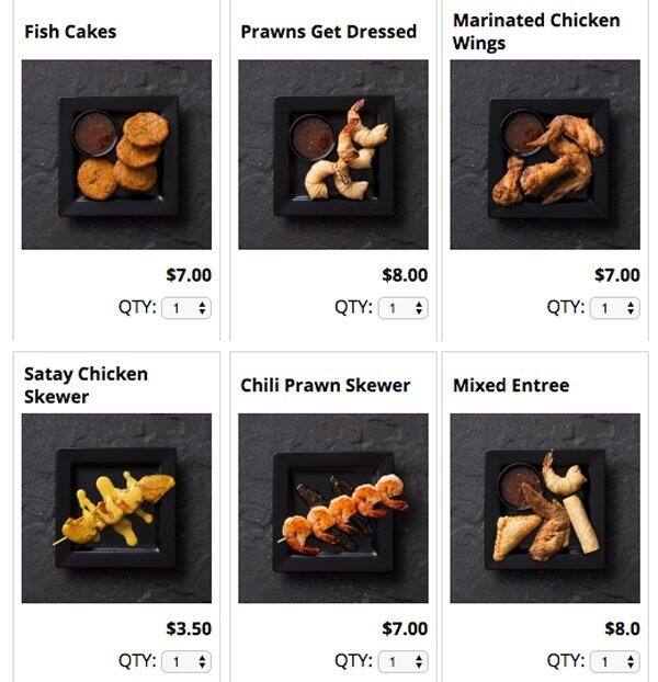 Menu at Thainabox fast food, Burwood