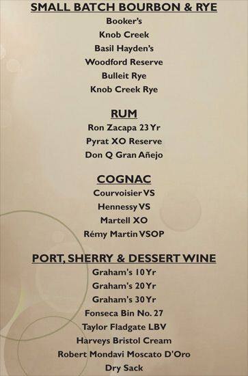 Menu at Mccormick & Schmick's steakhouse, Atlanta, 190 Marietta St NW