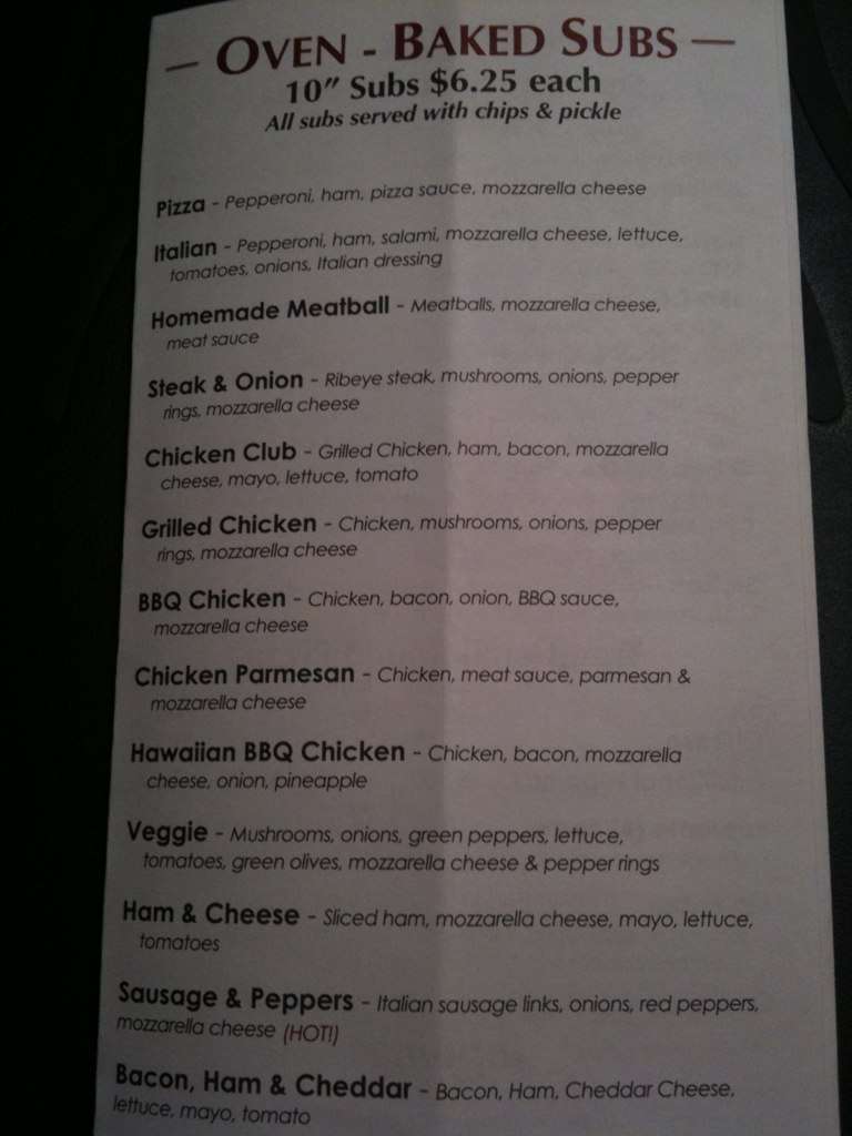 Menu at Pizza Mia pizzeria, Grand Blanc, Perry Rd