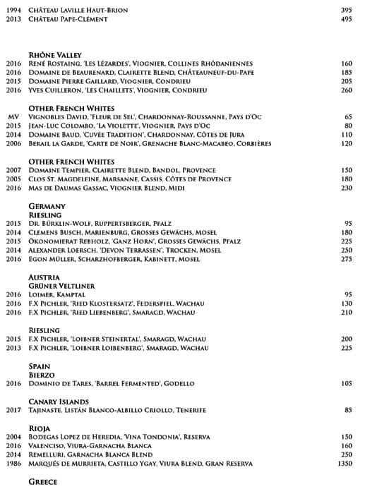 Menu at Don Alfonso 1890 pub & bar, Toronto, 1 Harbour Square 38th Floor