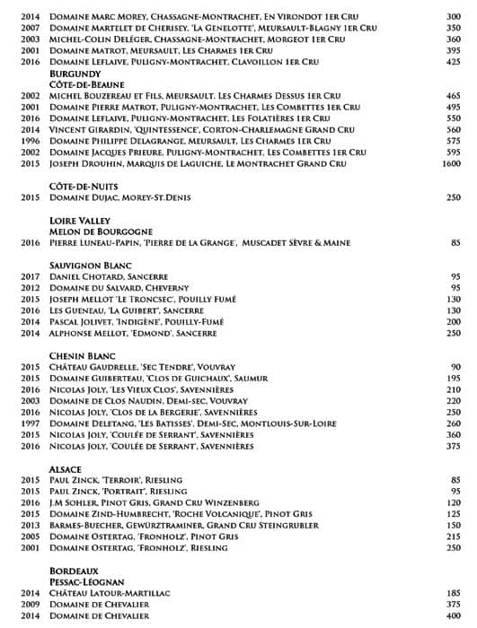 Menu at Don Alfonso 1890 pub & bar, Toronto, 1 Harbour Square 38th Floor