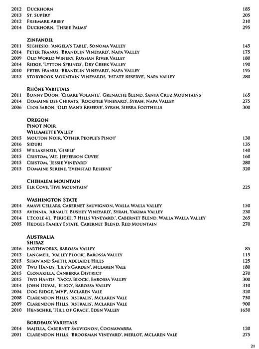 Menu at Don Alfonso 1890 pub & bar, Toronto, 1 Harbour Square 38th Floor