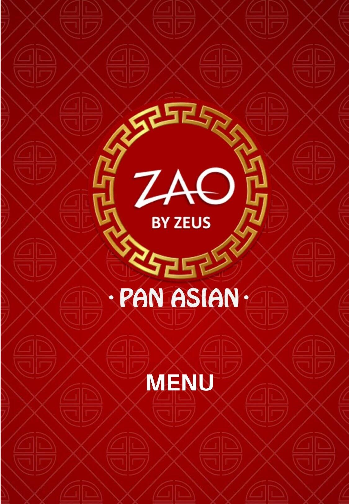 Menu of Zao Pan Asian, Lake Gardens, Kolkata
