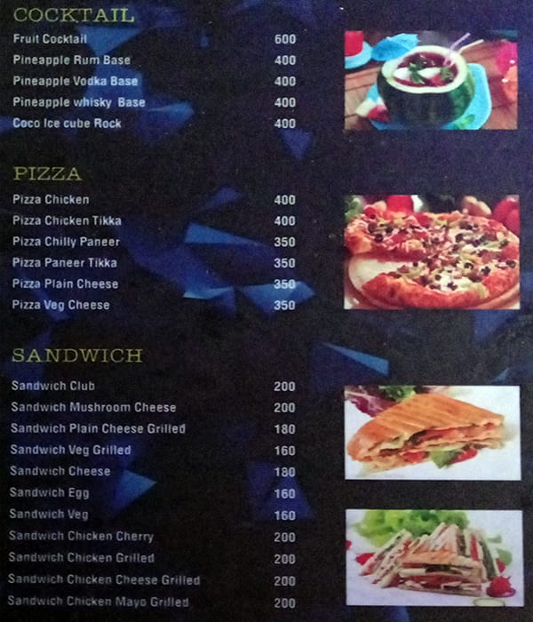 Menu at Icecube Pub & Restaurant, Nagpur