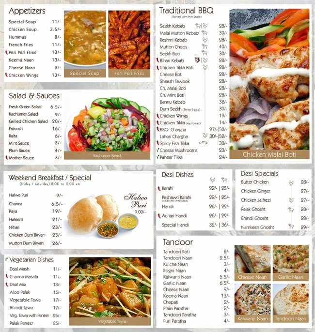 Najmat Lahore Restaurant Menu, Menu for Najmat Lahore Restaurant, Al ...