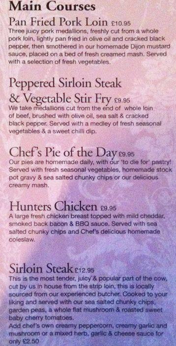 Menu at The Wheatsheaf West Wickham pub & bar, West Wickham, 135 High St