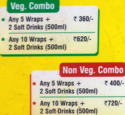 Menu at Roll Point by Wraps And Rice, Indore, 35 Saket Square