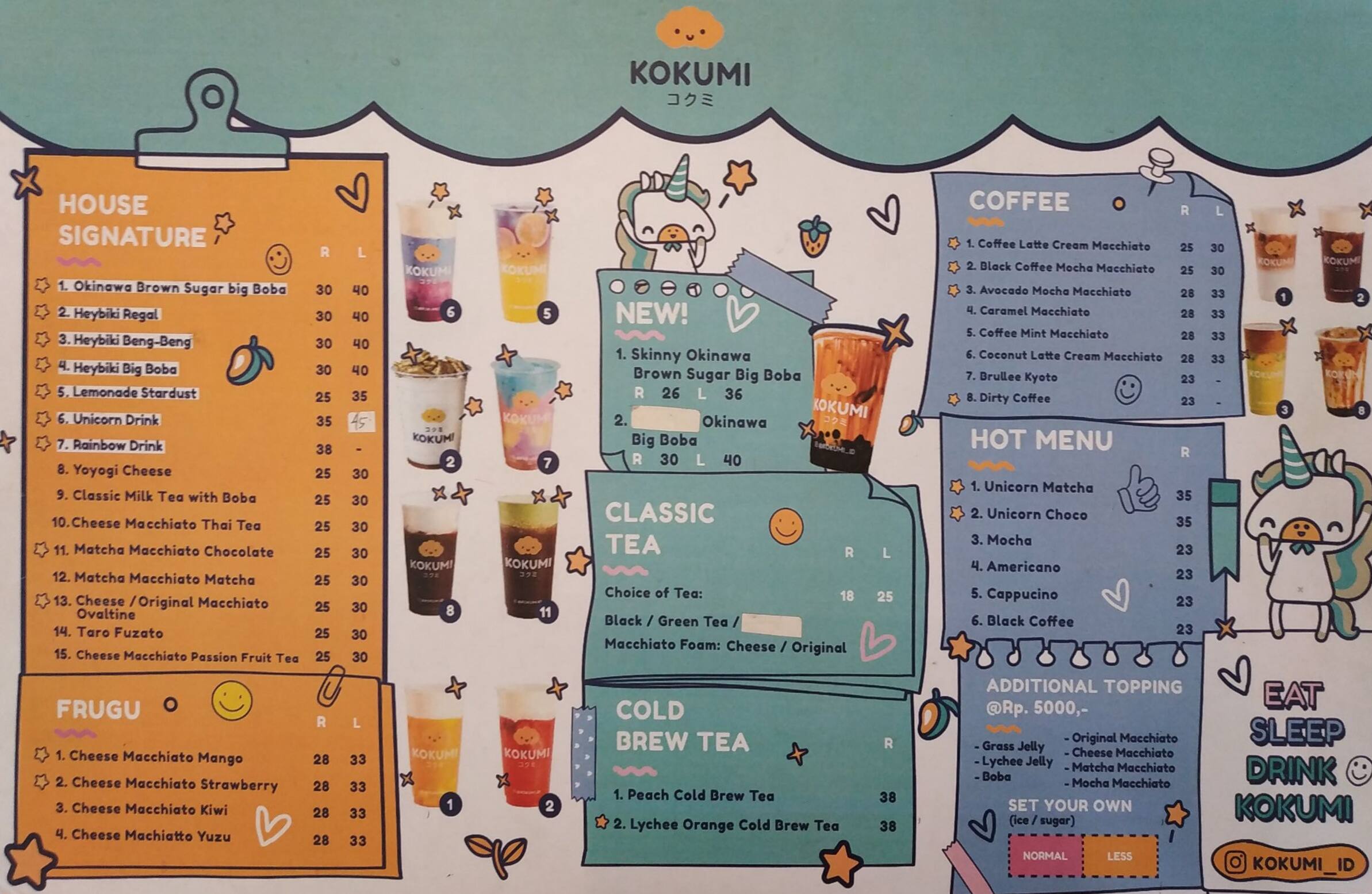 Menu at Kokumi, Jakarta, Jl. Asia Afrika Lot. 19