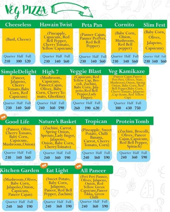 Crunch Pizzas Menu, Menu for Crunch Pizzas, Sarjapur Road, Bangalore ...
