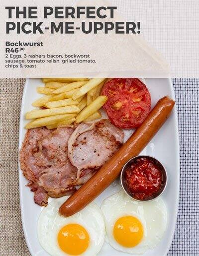 Menu at Parrots restaurant, Centurion, Shop 136