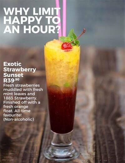 Menu at Parrots restaurant, Centurion, Shop 136