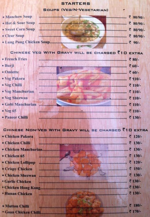 Menu at Vicky's Bar & Restaurant, Arpora, GQV7+XHX
