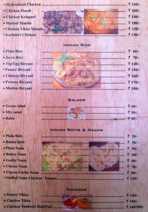 Menu at Vicky's Bar & Restaurant, Arpora, GQV7+XHX