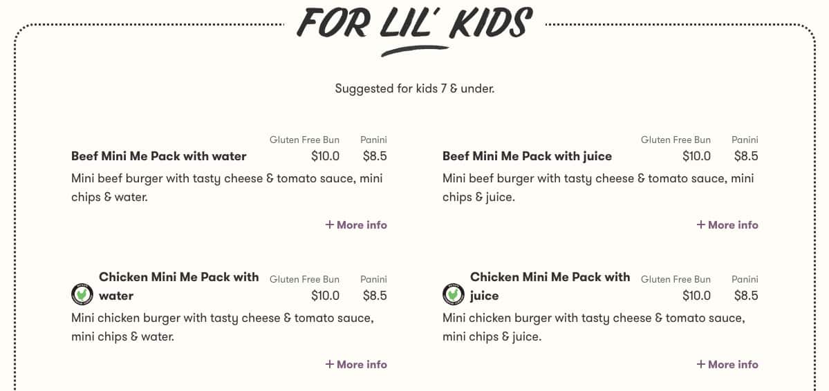 Menu at Grill'd restaurant, Rockingham, Rockingham Shopping Centre