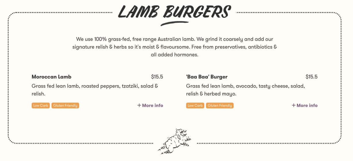 Menu at Grill'd restaurant, Rockingham, Rockingham Shopping Centre