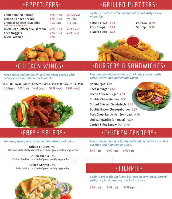 Mason's Chicken n Seafood Grill Menu