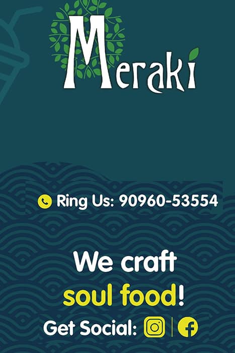 Menu at Cafe Meraki, Pune
