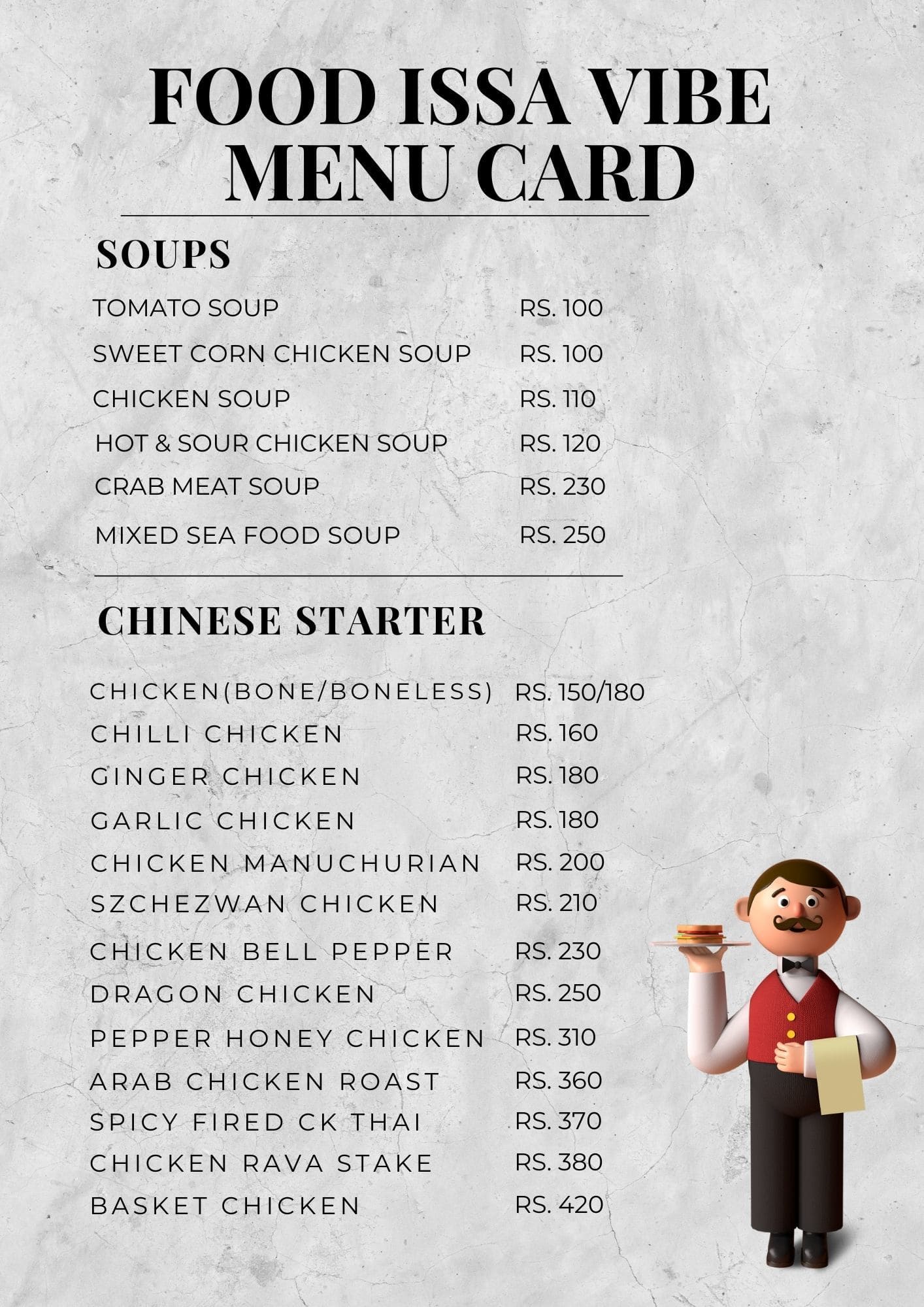 Menu of Food Issa Vibe, Santhome, Chennai