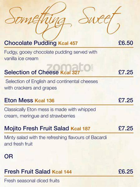 Menu at Croydon Park Hotel pub & bar, Croydon