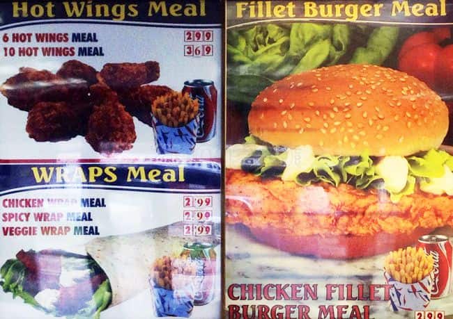 Menu at Kansas Chicken & Ribs fast food, London