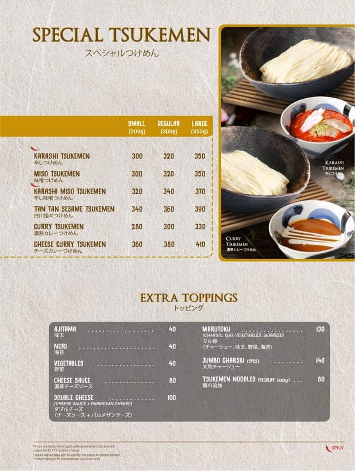 Menu at Mitsuyado Sei-Men - Ayala Malls The 30th restaurant, Pasig