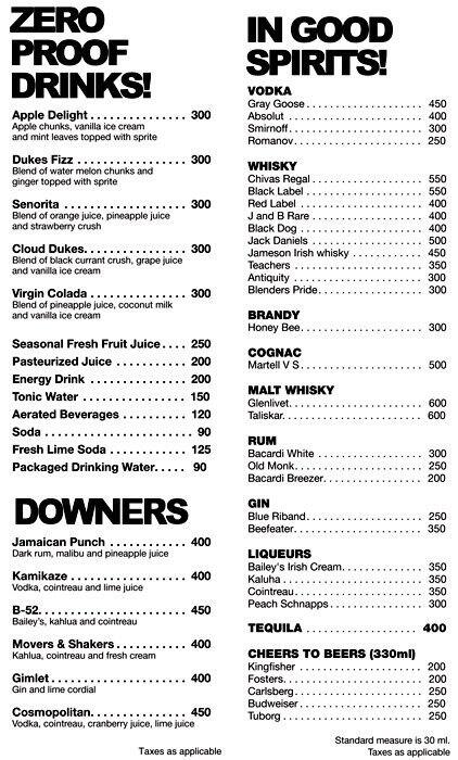 High Point Bar & Restaurant Menu - Zomato
