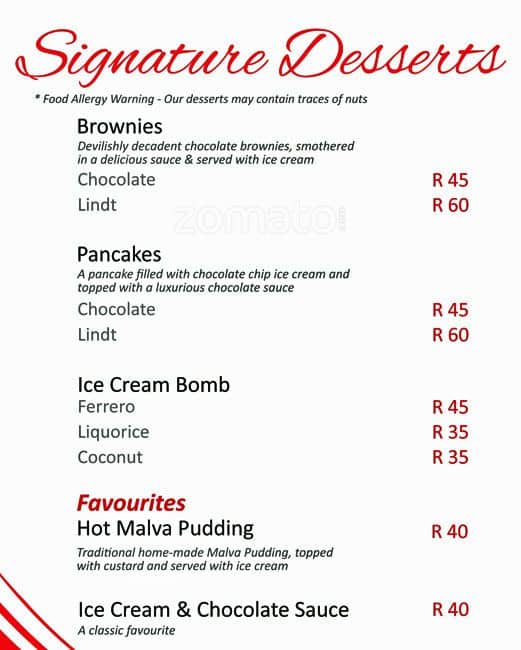 Menu at Jimmy's Killer Prawns Gateway restaurant, Durban, Shop G340 ...