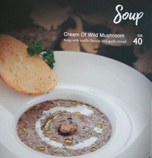 Menu at Willz Cafe, Jakarta