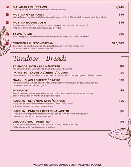 Menu at Connaught place, New Delhi, J675+HJC