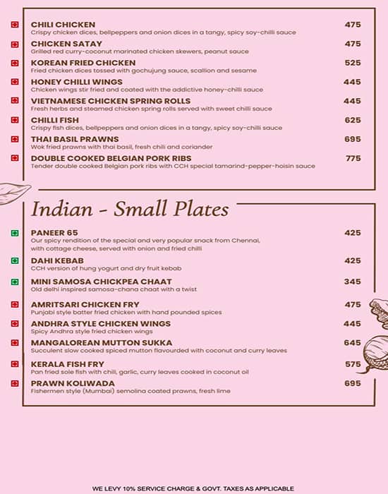 Menu at Connaught place, New Delhi, J675+HJC