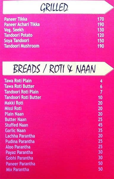 Menu at Food Cottage, Gurugram