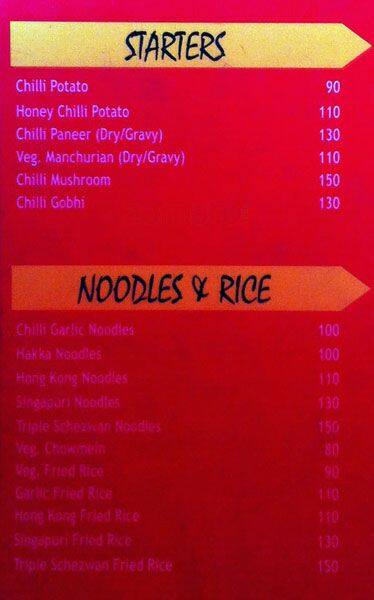 Menu at Food Cottage, Gurugram