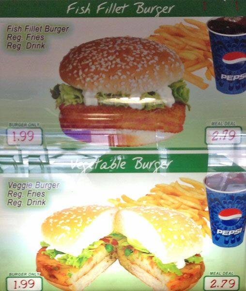 Menu at Chicken Valley restaurant, London, 119 South Lambeth Road