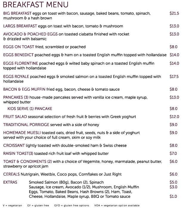 Menu at Largs Pier Hotel pub & bar, Largs Bay