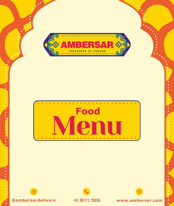 Menu of Ambersar By Enoki, Sikandarpur, Gurgaon