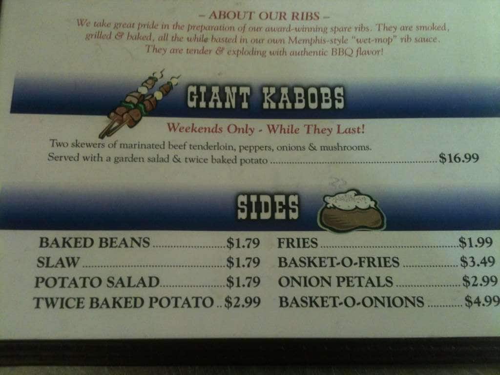 Menu at Pilot House Restaurant & Catering, Cape Girardeau