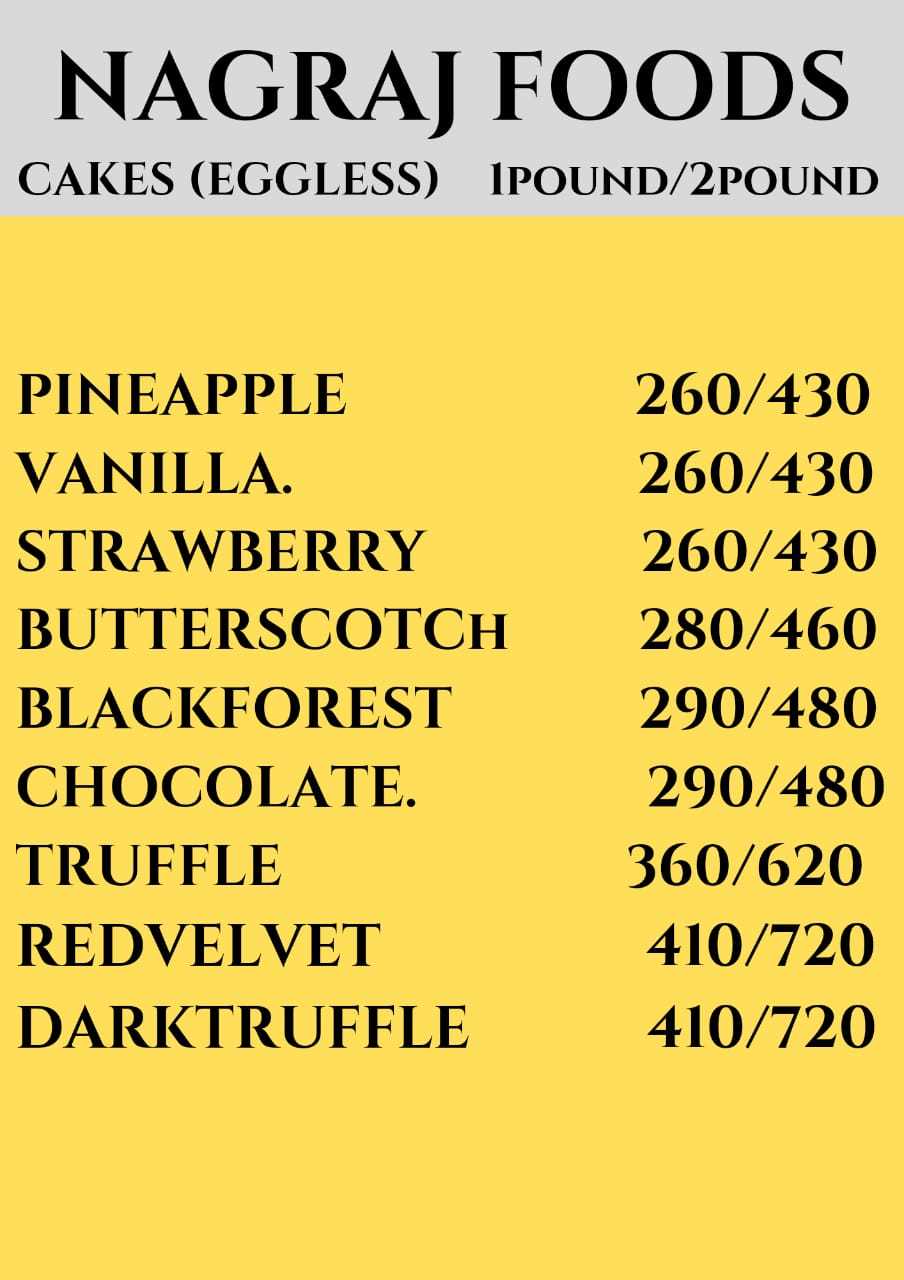 Menu of Nagraj Foods, Sigma 3, Greater Noida