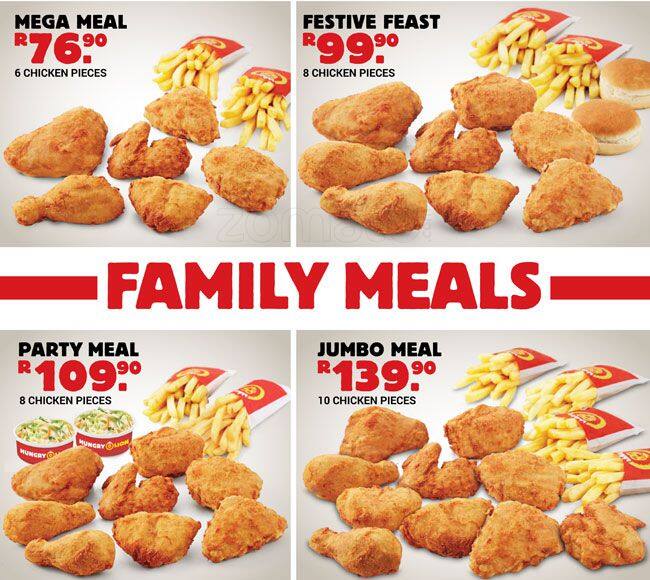 Menu at Hungry Lion restaurant, Durban, Opposite Nicol Square