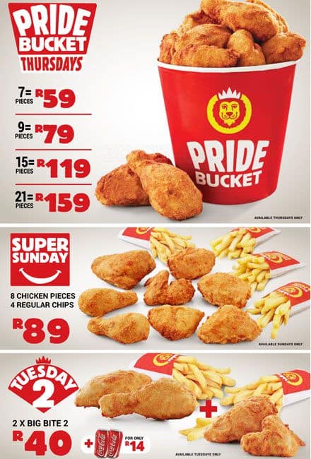 Menu at Hungry Lion restaurant, Durban, Corner Joe Slovo & Monty ...