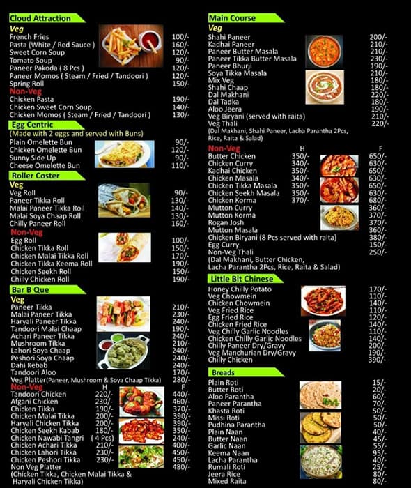 Menu of Cloud Kitchen, New Palam Vihar, Gurgaon