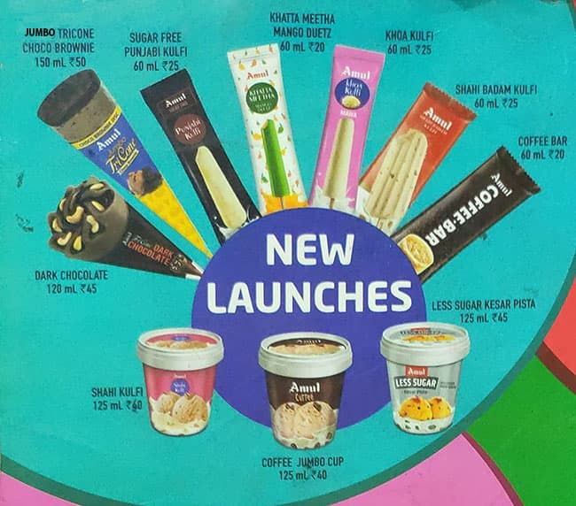 Menu of Amul Ice Cream Parlour, Ayodhya Nagar, Nagpur