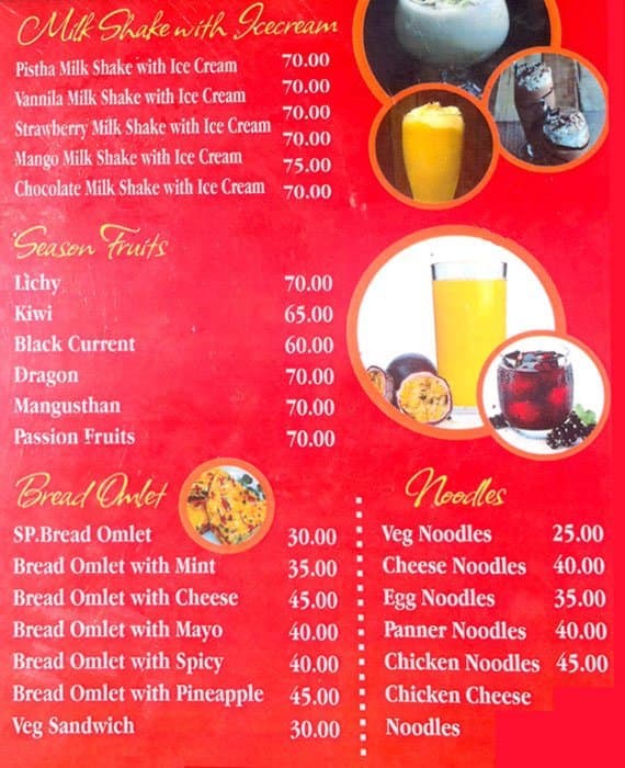 Menu at Abis Juice Boy, Chennai, 100, Kalaignar Karunanidhi Salai