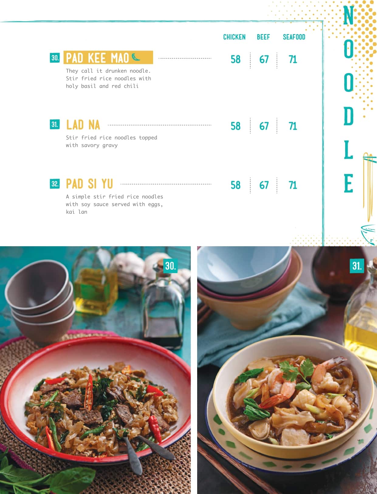 Menu at Tom Tom restaurant, Jakarta