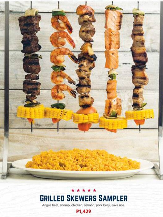 Menu at Tender Bobs restaurant, San Juan