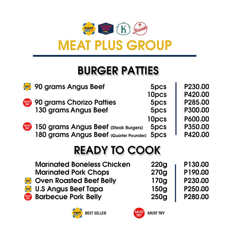 Menu at Tender Bobs restaurant, San Juan