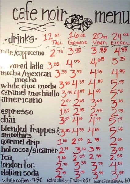 Cafe Noir Menu, Menu for Cafe Noir, Federal Way, Federal Way - Urbanspoon/Zomato