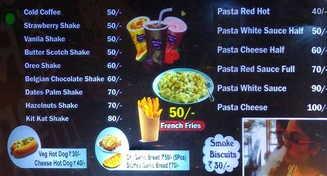 Menu at Anu Fresh Bakers, New Delhi