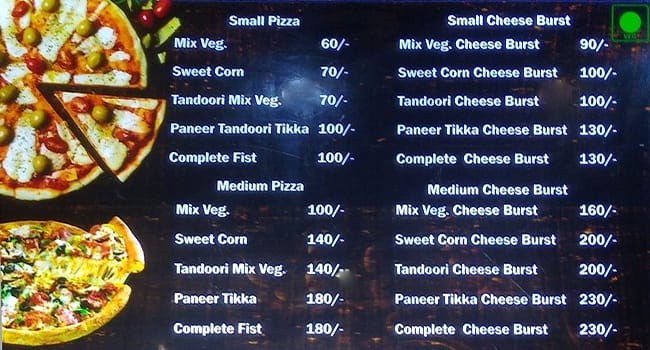 Menu at Anu Fresh Bakers, New Delhi