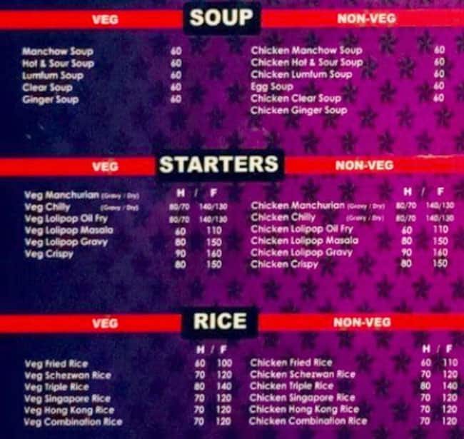 Menu of Cafe Night Riders, Lohegaon, Pune