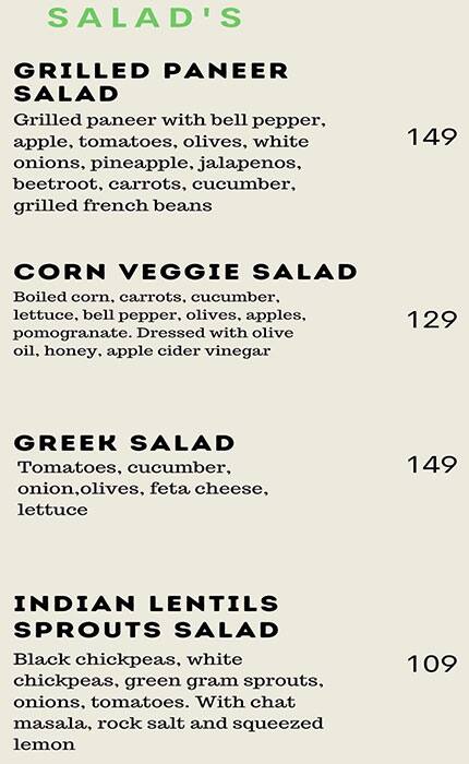 Menu of Salad World, Wanowrie, Pune